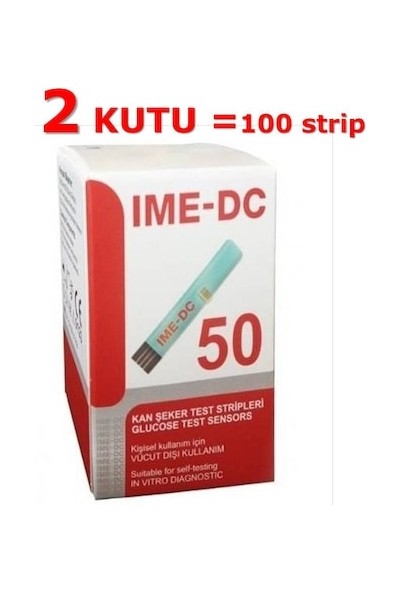 Ime-Dc Seker Ölçüm Strip Çubuğu 100 Adet Ime-Dc Seker Ölçüm Strip Çubuğu 100 Adet