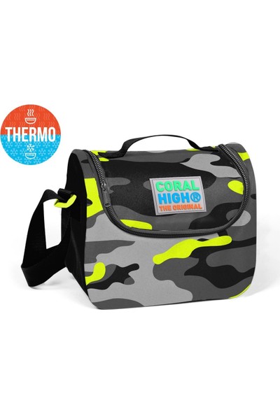 Yaygan Coral High Yeşil / Gri Kamuflaj Desenli Termoslu Beslenme Çantası Erkek Çocuk Yaygan Coral High Yeşil / Gri Kamuflaj Desenli Termoslu Beslenme Çantası Erkek Çocuk