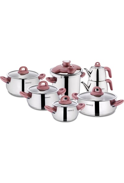 Korkmaz Bella Rosegold 14 Parça Hiper Set A1756-1 Korkmaz Bella Rosegold 14 Parça Hiper Set A1756-1