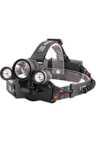 Nostaljik Lezzetler T6 LED Profosyonel Şarjlı Kafa Feneri