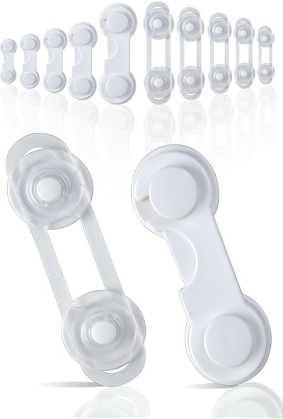 Rimmi Çocuk Bebek Güvenlik Çok Amaçlı Kilit Dolap Kapak Çekmece Beyaz Eşya Emniyeti 10 Adet - Beyaz Rimmi Çocuk Bebek Güvenlik Çok Amaçlı Kilit Dolap Kapak Çekmece Beyaz Eşya Emniyeti 10 Adet - Beyaz