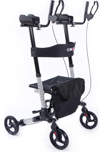 Comfort Plus DM-900 Ön Kol Destekli Katlanabilir Lüx Alüminyum Rolatör Yürüteç