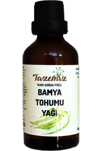 Tazemiz Bamya Tohumu Yağı - Soğuk Pres 50 ml