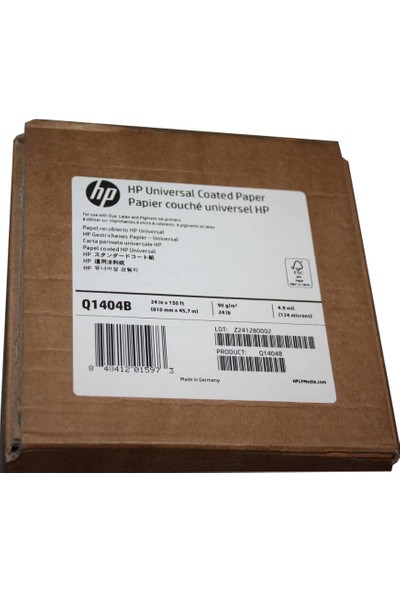 Hp Q1404B 610 mm x 45,7 mt Universal Bond Paper 90 gr M2