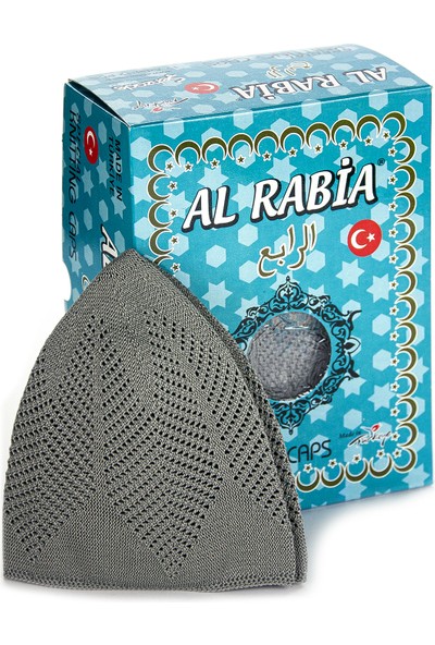 İhvan El Örgüsü Model Triko Takke 12 Adet Gri