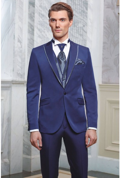 Modaviki Erkek - Slimfit - Takım - Damatlık - Elbise - Mavi - MNZ122000 Modaviki Erkek - Slimfit - Takım - Damatlık - Elbise - Mavi - MNZ122000
