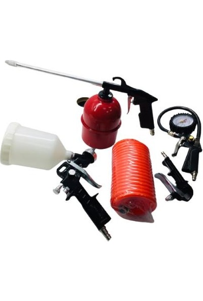 Bay-Tec MK1304 Boya Hava Mazot Tabancası Hortum Lastik Seti 5pcs