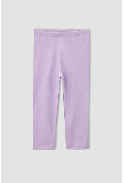 DeFacto Kız Çocuk Regular Fit  Kapri Boy Tayt V7676A621HS
