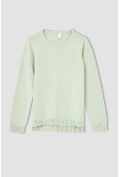 DeFacto Kız Çocuk Regular Fit Bisiklet Yaka Kaşmir Dokulu Ekstra Yumuşak Kazak N8505A621AU DeFacto Kız Çocuk Regular Fit Bisiklet Yaka Kaşmir Dokulu Ekstra Yumuşak Kazak N8505A621AU