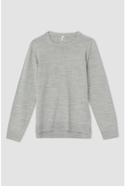 DeFacto Kız Çocuk Regular Fit Bisiklet Yaka Kaşmir Dokulu Ekstra Yumuşak Kazak N8505A621AU DeFacto Kız Çocuk Regular Fit Bisiklet Yaka Kaşmir Dokulu Ekstra Yumuşak Kazak N8505A621AU