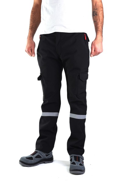 Eseriş Softshell Pantolon - Siyah - Içi Polarlı Eseriş Softshell Pantolon - Siyah - Içi Polarlı