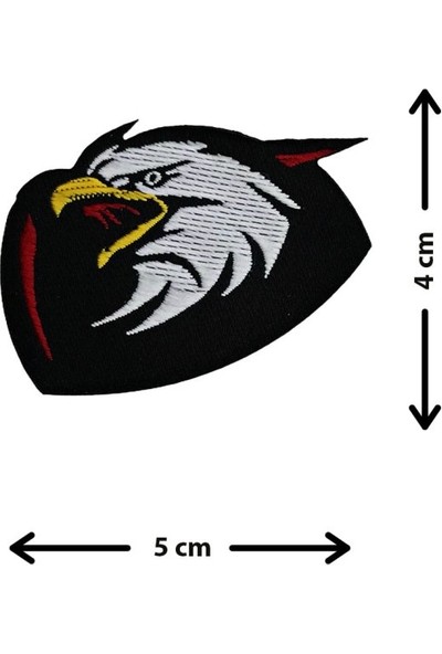 Fantastic Ütü ile Yapışan Kartal Figürlü Dokuma Arma