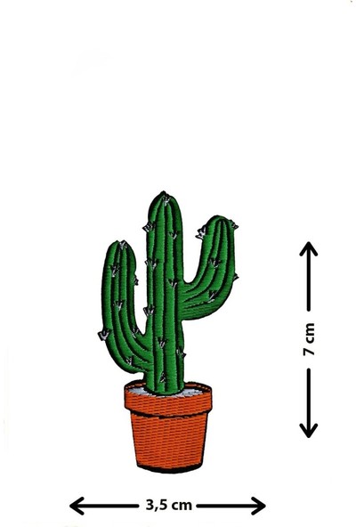 Fantastic Ütü ile Yapışan Kaktüs Çiçeği Dokuma Arma