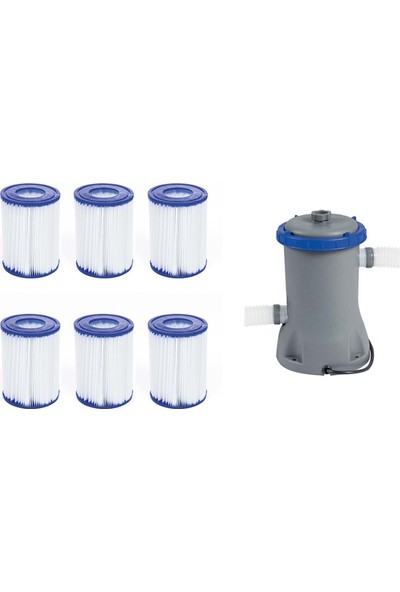 Bestway 58383 + 58094 2006LT Devirdaim Motoru Filtre Seti BW716 Bestway 58383 + 58094 2006LT Devirdaim Motoru Filtre Seti BW716