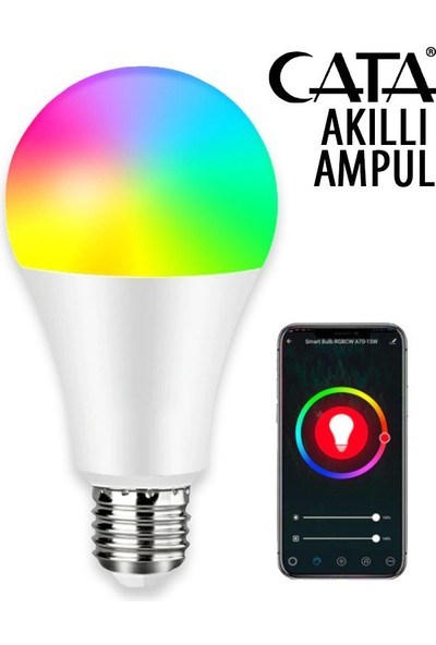 Cata CT-4000 9W Akıllı LED Ampul E27 16 Milyon Renk Cata CT-4000 9W Akıllı LED Ampul E27 16 Milyon Renk