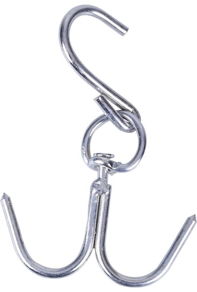 Öz Kasap Et Kancası Kurban Asma Kancası Dönerli Çift Taraflı 8 mm