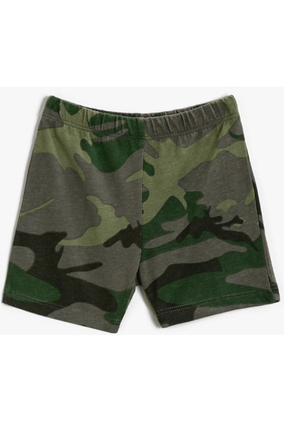 Koton Erkek Bebek Kamuflaj Desenli Şort Pamuklu Koton Erkek Bebek Kamuflaj Desenli Şort Pamuklu