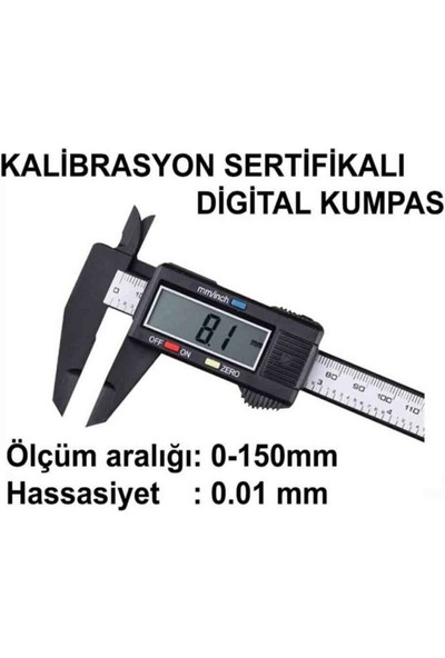 Goldsan Kalibrasyon Onaylı Dijital Kumpas 150 mm
