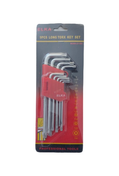 Elka 9 Parça Tork Alyan Seti Uzun 180 mm Elka 9 Parça Tork Alyan Seti Uzun 180 mm