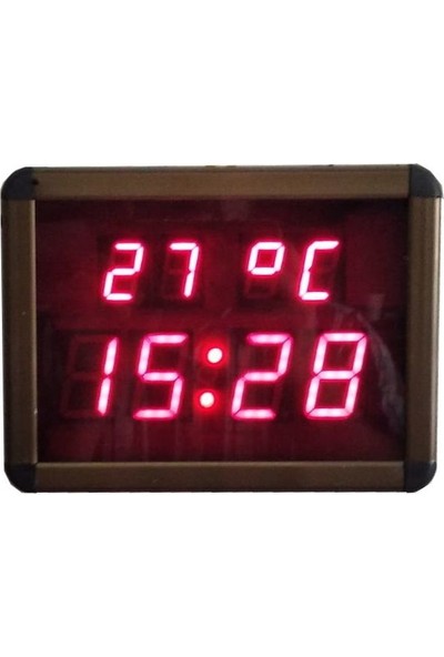 Sanec Dijital Saat Derece(Termometre) Kasa Ölçüsü: 15X20 cm