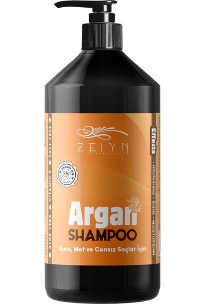 Zeiyn Kuru Mat ve Cansız Saçlar Için Argan Şampuan