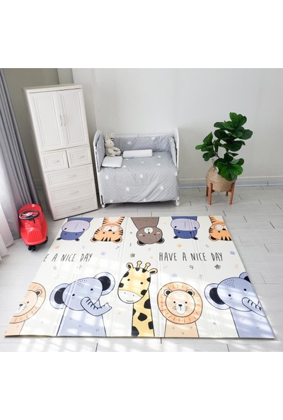 Mooie Baby's Animal World Katlanabilir Oyun Matı Oyun Halısı 180 x 200 x 1,5 cm Mooie Baby's Animal World Katlanabilir Oyun Matı Oyun Halısı 180 x 200 x 1,5 cm