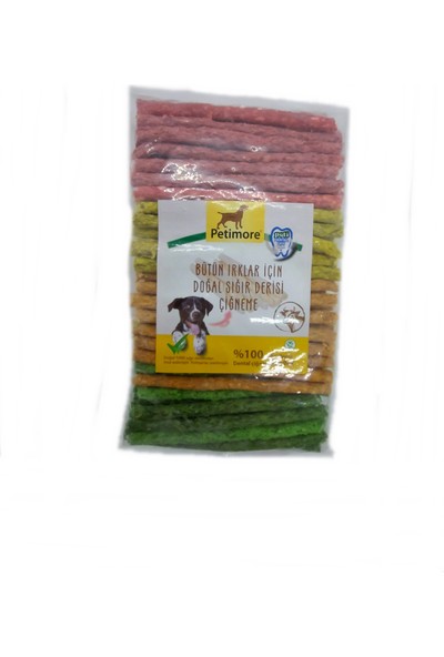 Petimore Deriden Munchy Ince Çubuk Karışık Renk 100 Adet Petimore Deriden Munchy Ince Çubuk Karışık Renk 100 Adet