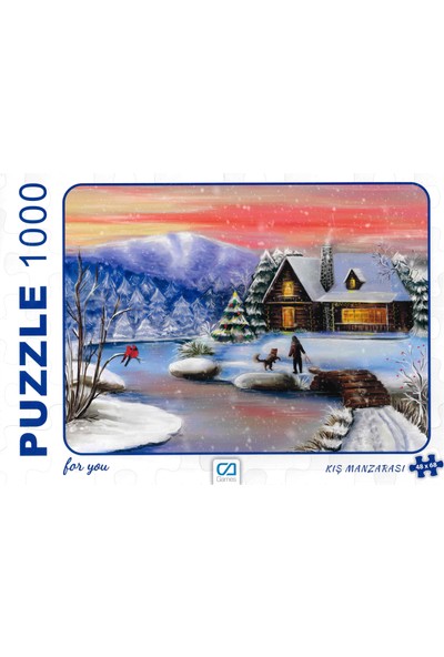 Ca Games Kış Manzarası 1000 Parça Puzzle