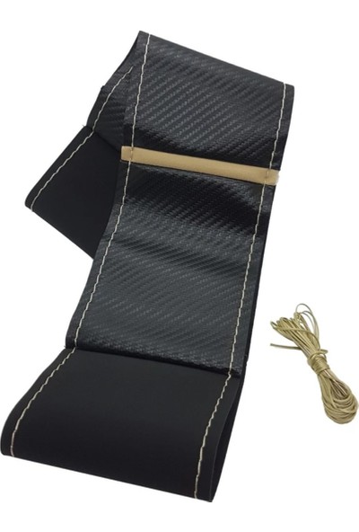 Gürler Oto Aksesuar Alcantra Dikmeli Direskiyon Kılıfı Karbon-Alkantra Desenli