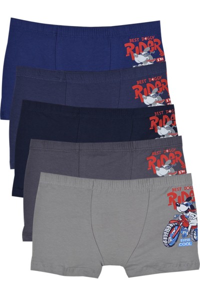 Nicoletta Mıxcolor Erkek Çocuk Boxer 5'li Paket