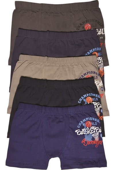 Nicoletta Mıxcolor Erkek Çocuk Boxer 5'li Paket Garson Nicoletta Mıxcolor Erkek Çocuk Boxer 5'li Paket Garson