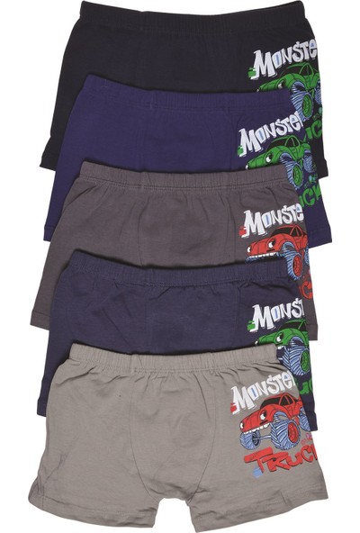 Nicoletta Mıxcolor Erkek Çocuk Boxer 5'li Paket