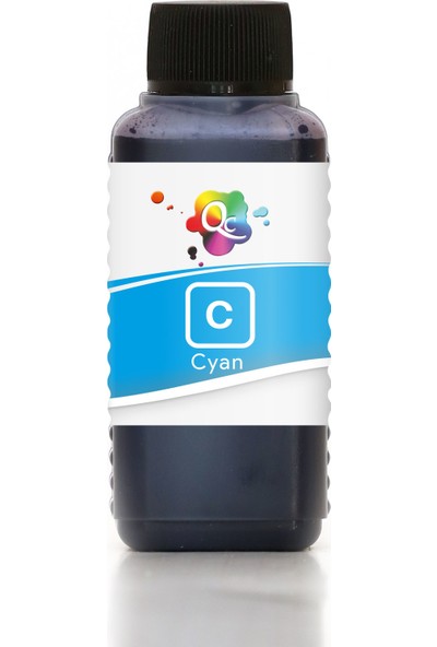 Qc Süblimasyon Mürekkep 4 Renk Qc Pro Serisi 100ML C Dye Mavi