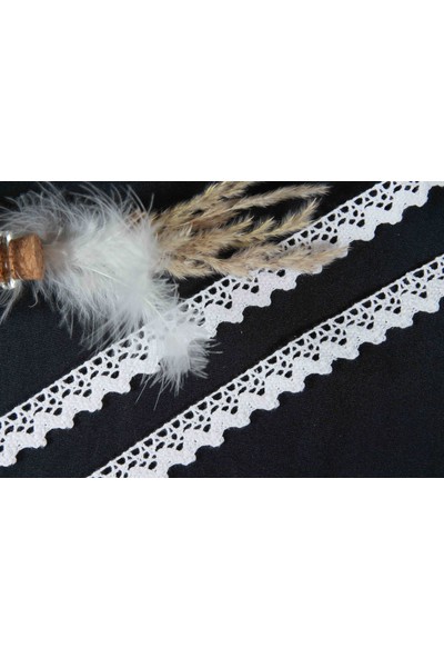 Alka Dantel Pamuk Beyaz Kopanaki 10 mt Alka Dantel Pamuk Beyaz Kopanaki 10 mt