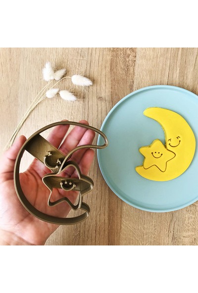 Cestopieno Yıldızlı Ay Kurabiye Kalıbı