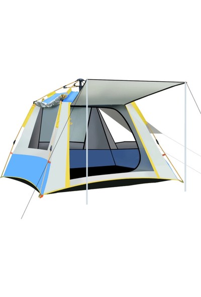 First Sourcer Otomatik Açılır Çadır Mavi - 4 Kişilik (Yurt Dışından)