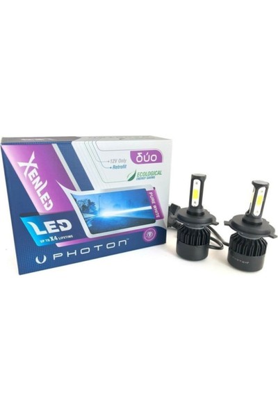 Photon Duo H4 LED Xenon 6000 Lümen Headlıght Photon Duo H4 LED Xenon 6000 Lümen Headlıght