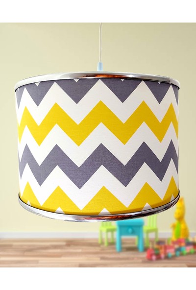 Uyumamy Zikzak Çocuk Avizesi Sarı Bebek Odası Abajur Sarkıt Dekoratif Aydınlatma Uyumamy Zikzak Çocuk Avizesi Sarı Bebek Odası Abajur Sarkıt Dekoratif Aydınlatma