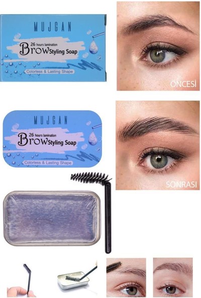 Mujgan Kaş Şekilendirici Sabun Brow Styling Soap Şeffaf 12G Mavi Ambalaj Mujgan Mujgan Kaş Şekilendirici Sabun Brow Styling Soap Şeffaf 12G Mavi Ambalaj Mujgan