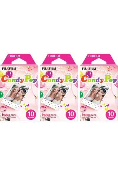 Instax Mini Candy Pop 10X3 Film Seti Instax Mini Candy Pop 10X3 Film Seti