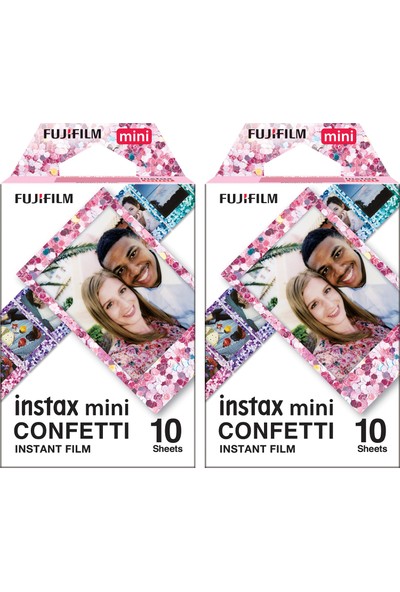 Instax Mini Confetti 10X2 Film Seti