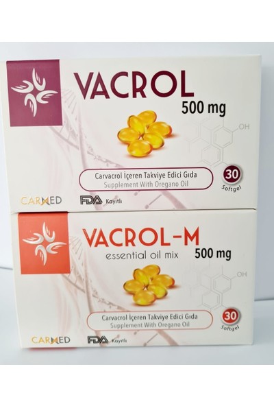 Carmed Vacrol 500 Mg 30 Softgel - Vacrol M 500 Mg 30 Softgel
