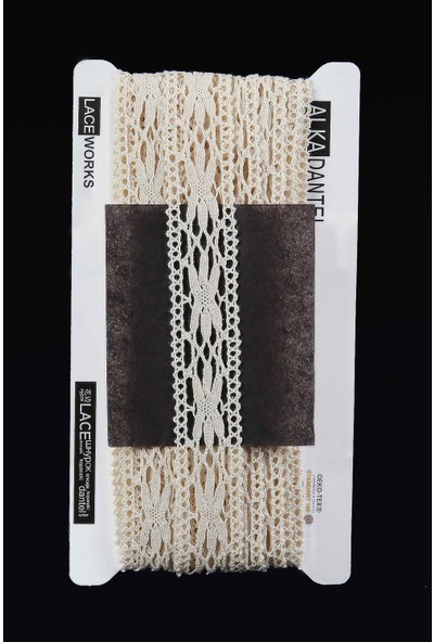 Alka Dantel Pamuk Krem Kopanaki 10 mt Alka Dantel Pamuk Krem Kopanaki 10 mt